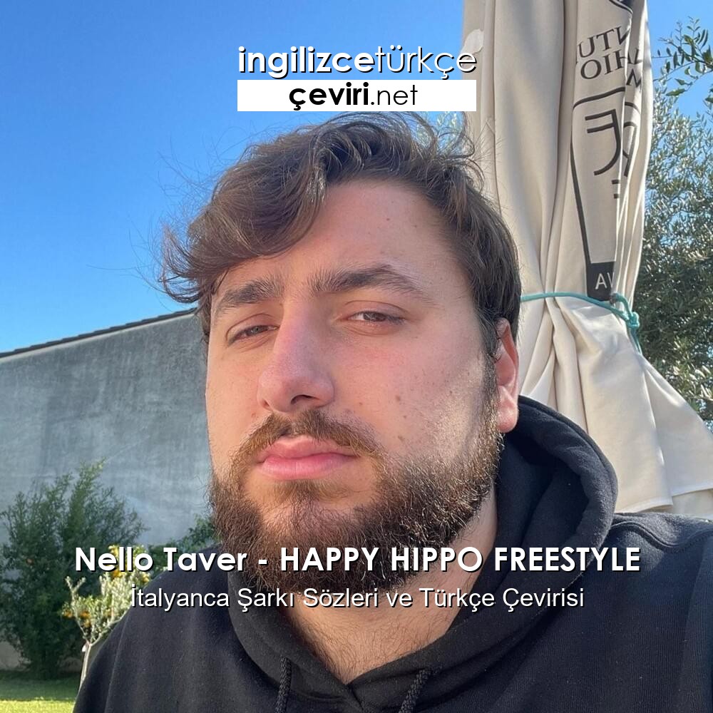 Nello Taver – HAPPY HIPPO FREESTYLE İtalyanca Şarkı Sözleri ve Türkçe ...