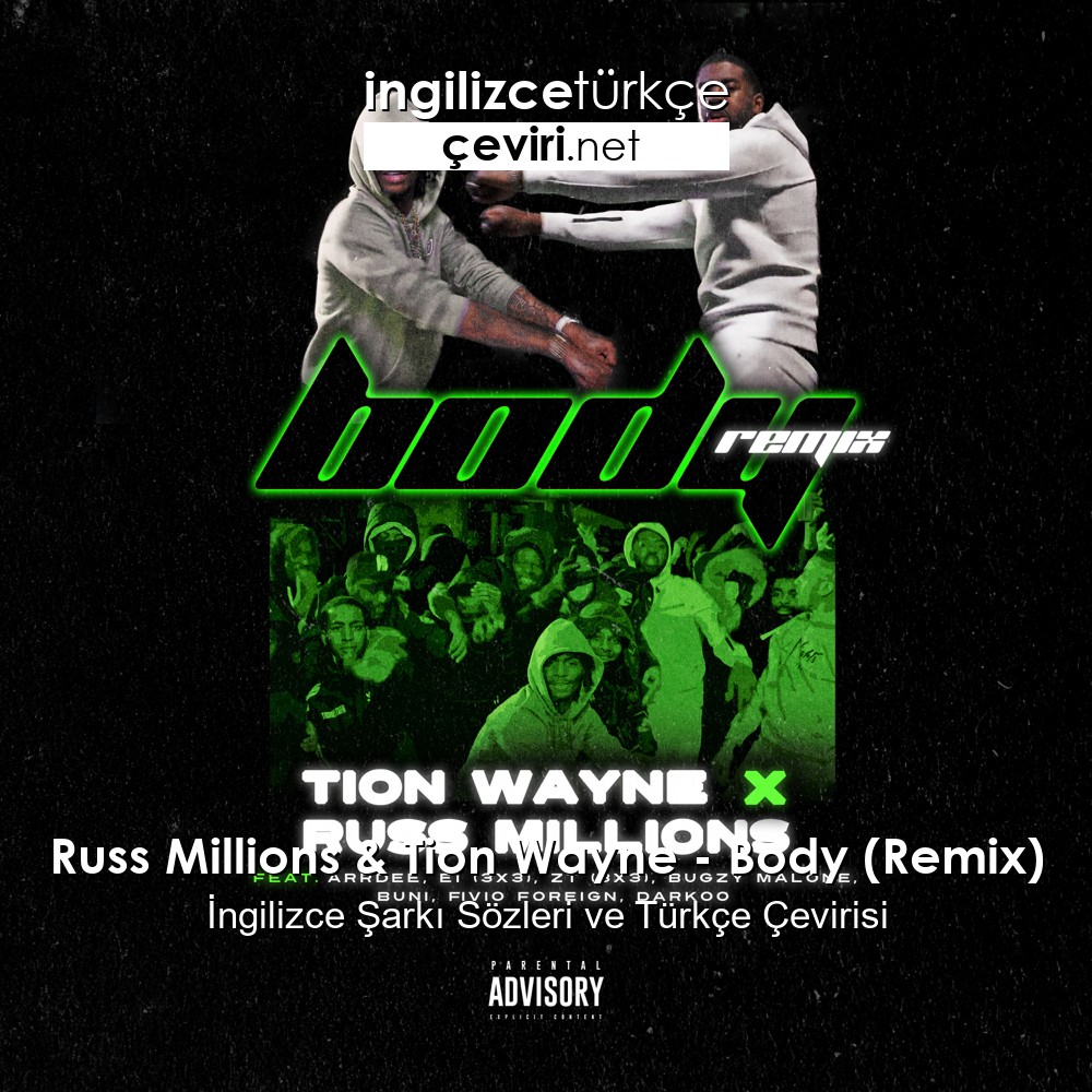 Russ Millions & Tion Wayne – Body (Remix) İngilizce Şarkı Sözleri ve ...